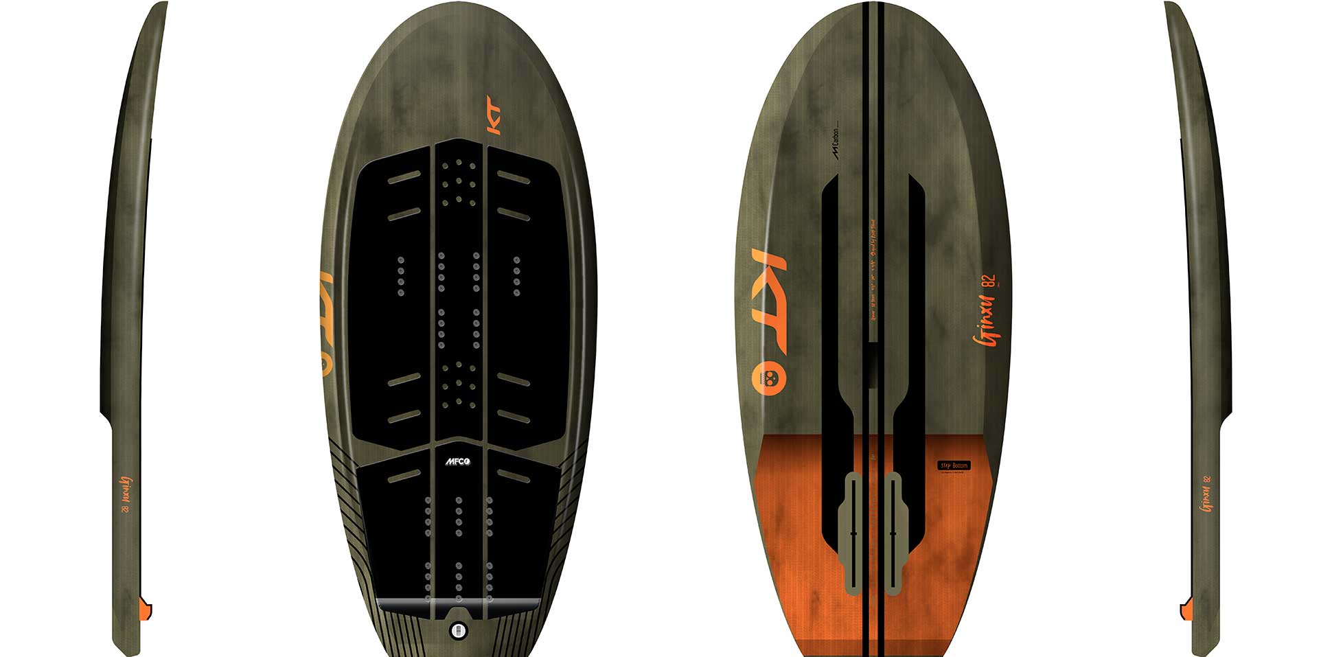 KT Ginxu Step Bottom Foilboard – Wing Foil Pro Center